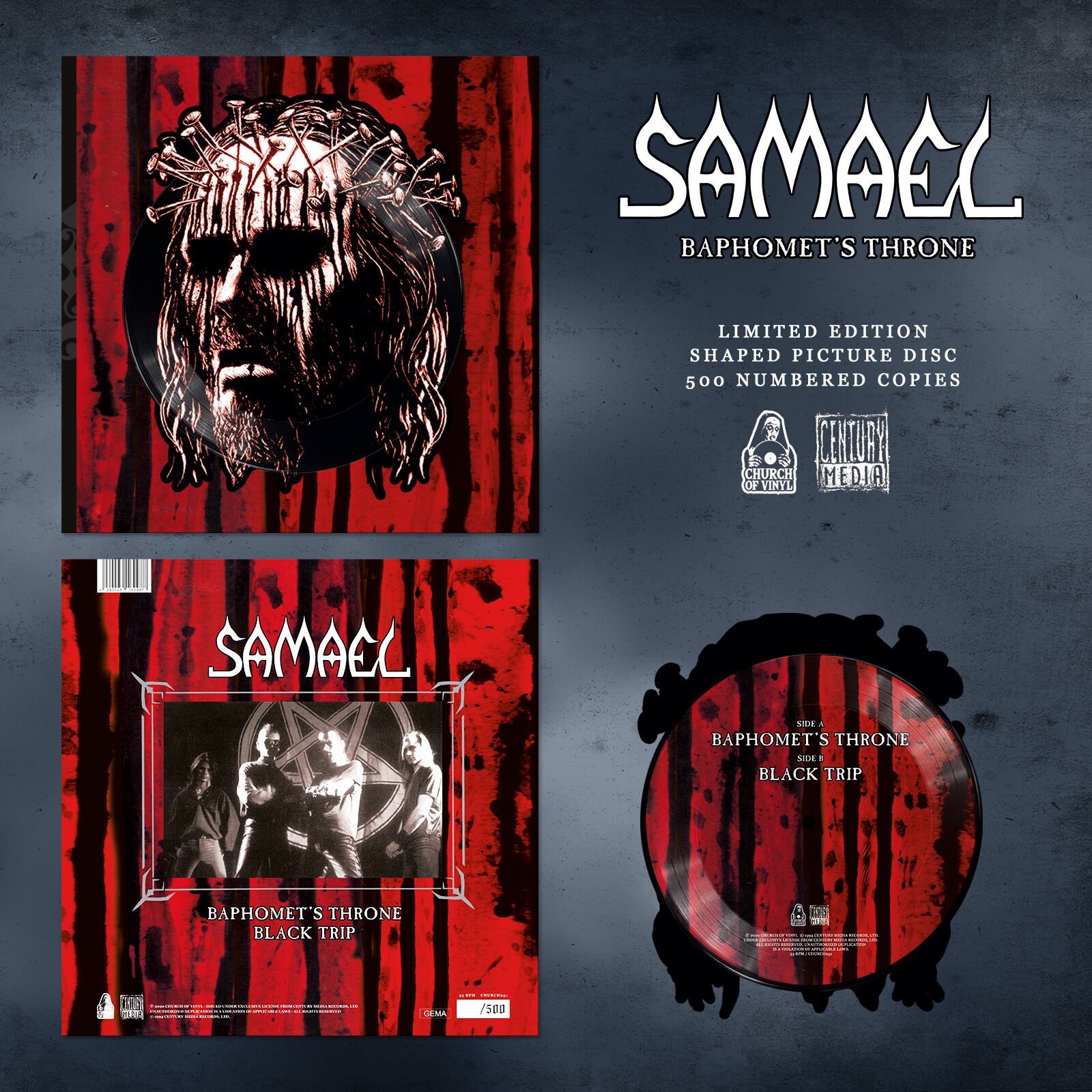 Baphomets Throne Samael Lp Emp