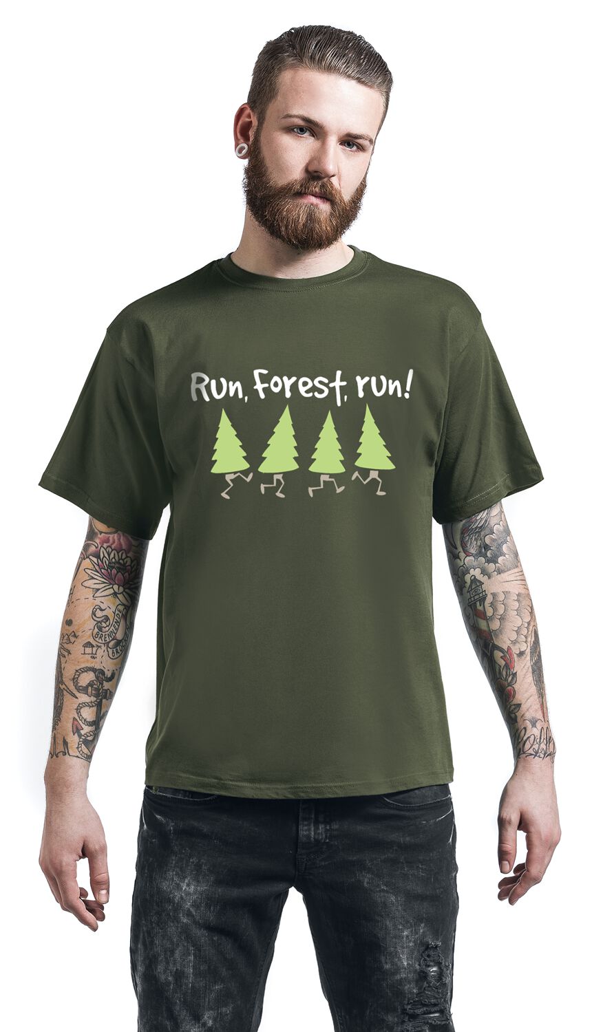 Run, Forest, Run! | Sprüche T-Shirt | EMP