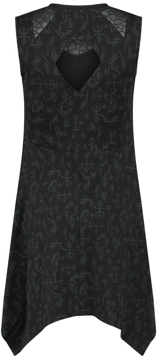 Dress With Runes Alloverprint | Black Premium by EMP Mittellanges Kleid ...